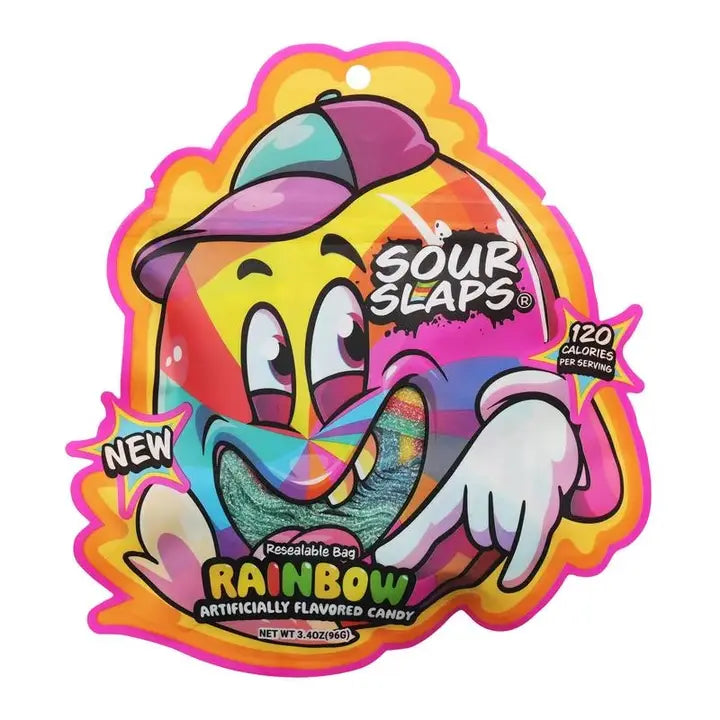 Sour Slaps - Rainbow Sour Belts Candy — Fizz and Sweets